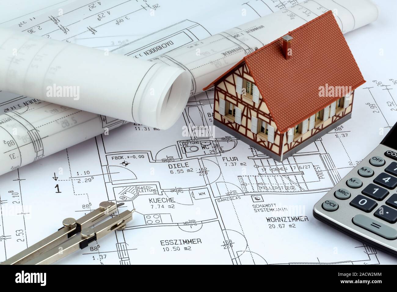 Building plan for a house Stock Photo - Alamy