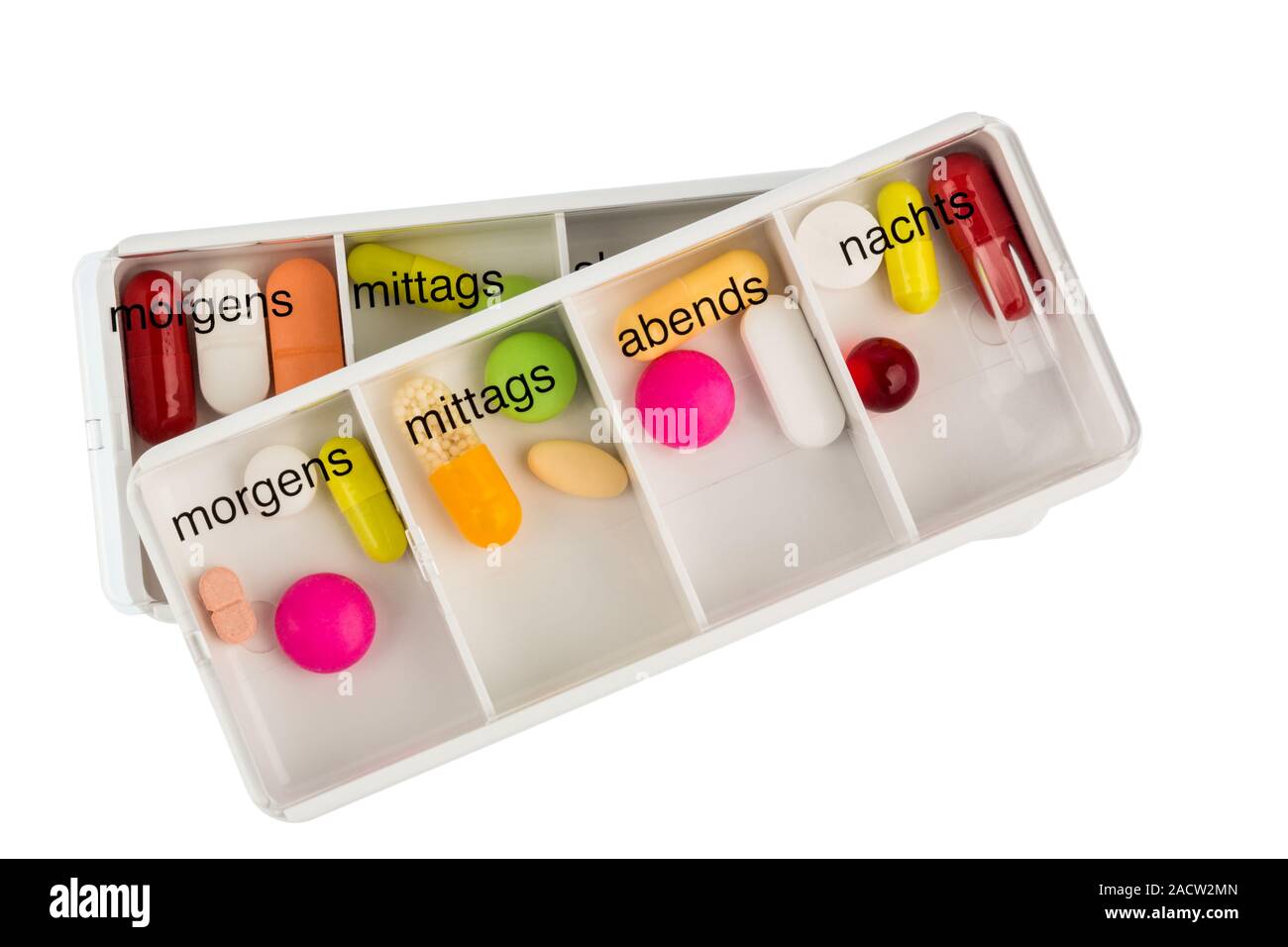 Tablet dispensers and tablets Stock Photo - Alamy