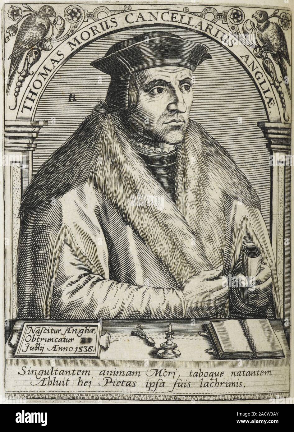 Sir Thomas More, Saint (1478-1535). English politian and scholar ...