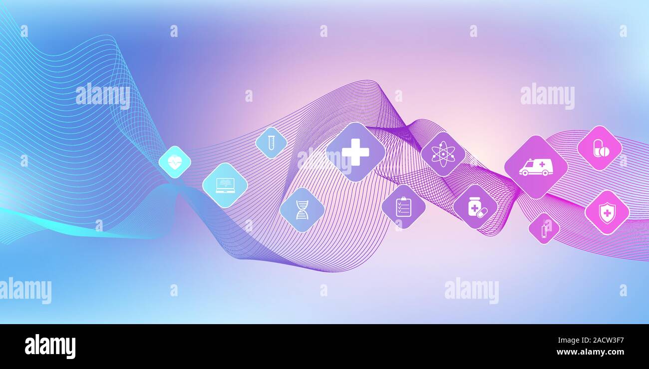 Abstract health care banner template with flat icons. Healthcare ... Abstract health care banner template with flat icons. Healthcare ...