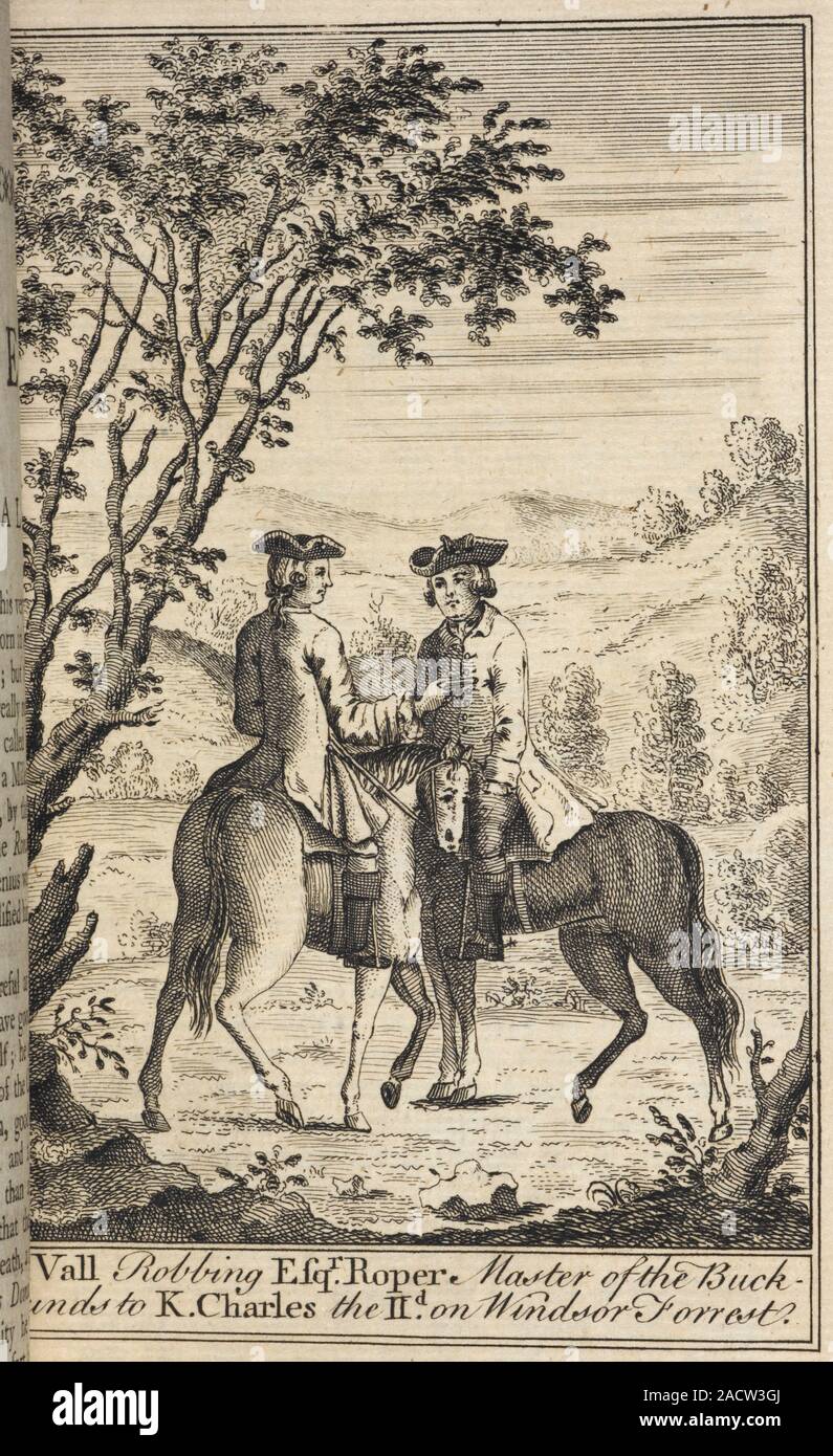 Claude Duval, the French highwayman, robbing a Mr Roper, Author Captain ...