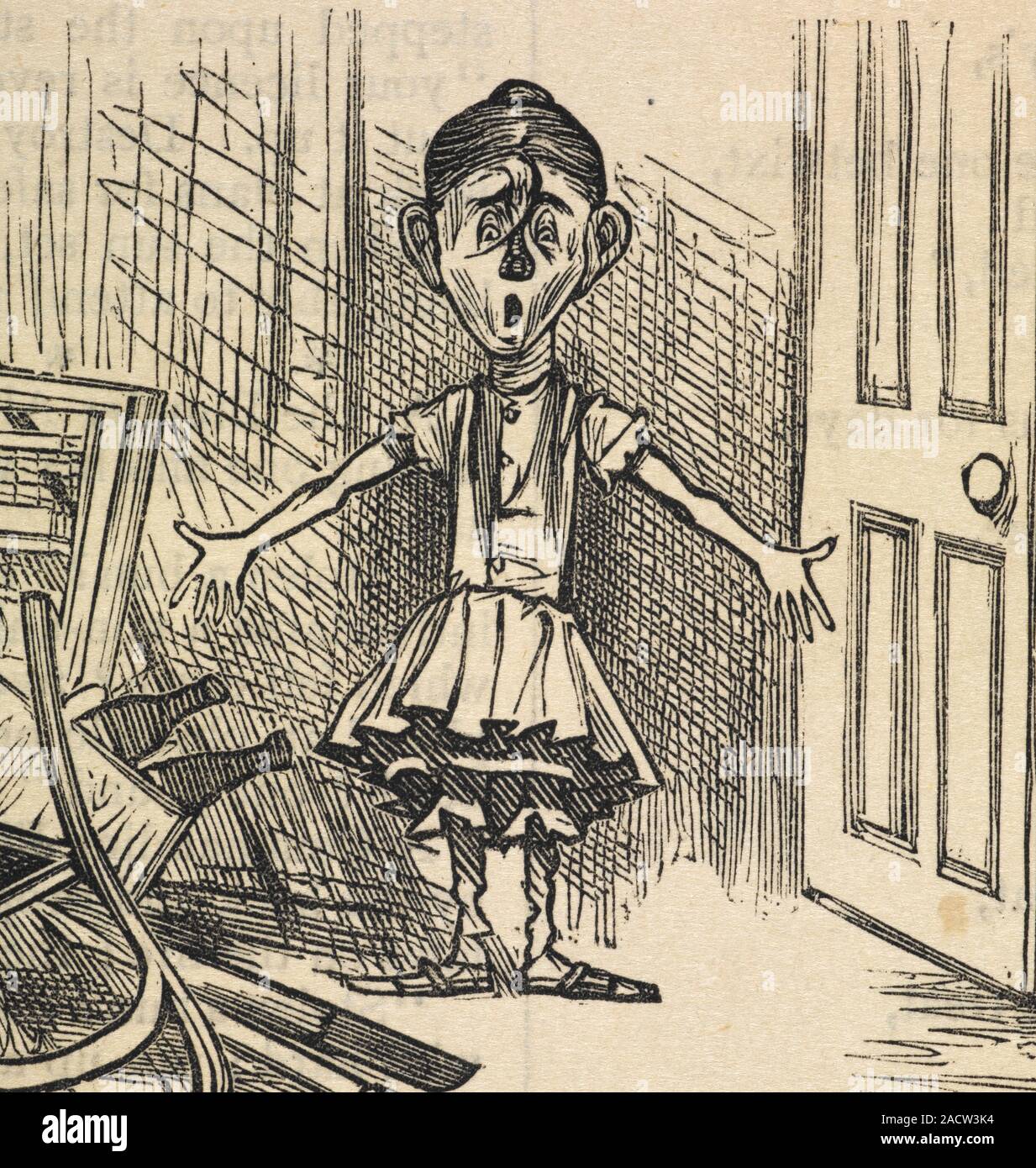 Sairey Hann, aged ten, left on her own in a hospital, looking for the ...
