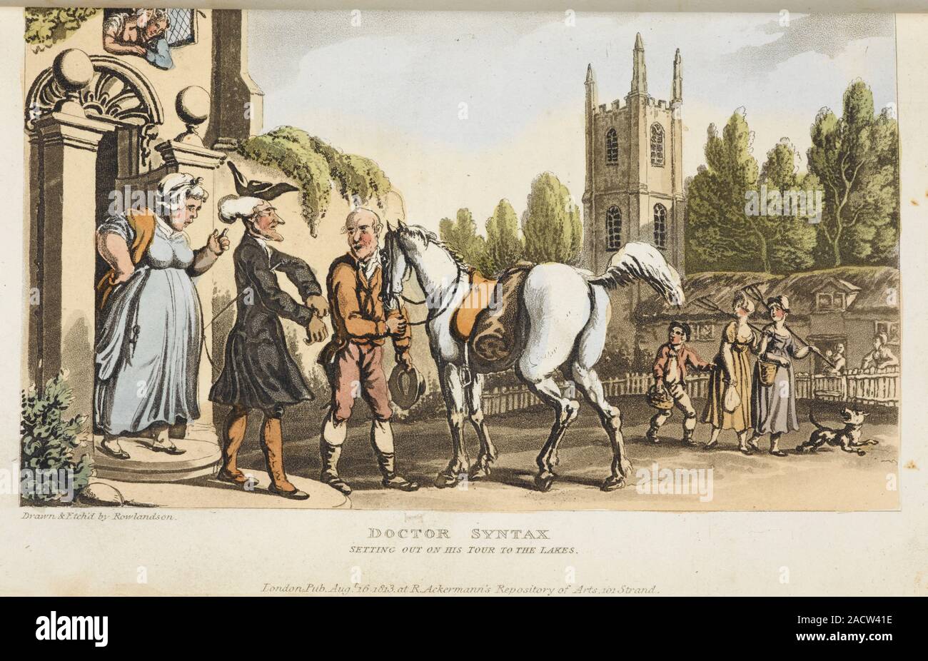 Doctor Syntax setting out, Doctor Syntax setting out on his Tour to the ...