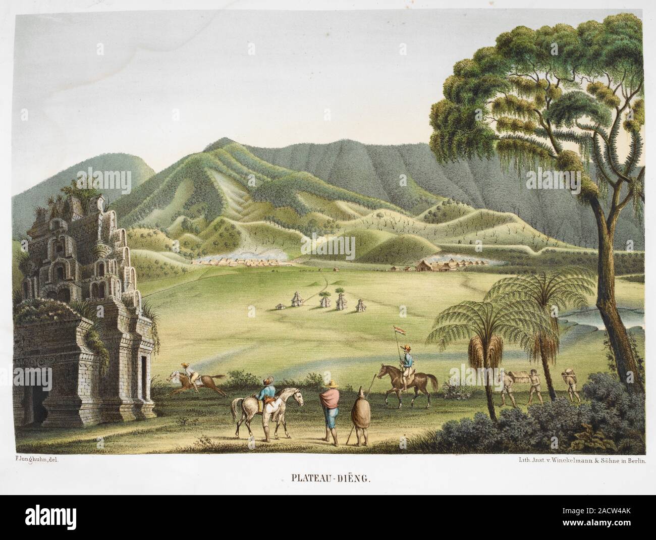 The Dieng Plateau (Dieng Plateu) in Central Java , Indonesia. A temple ...