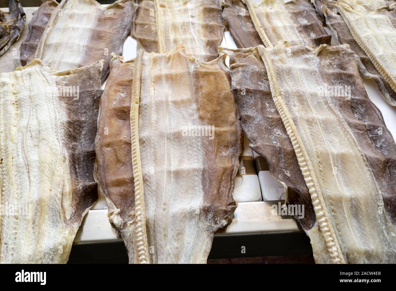 Stockfish at a fish market Stock Photo - Alamy