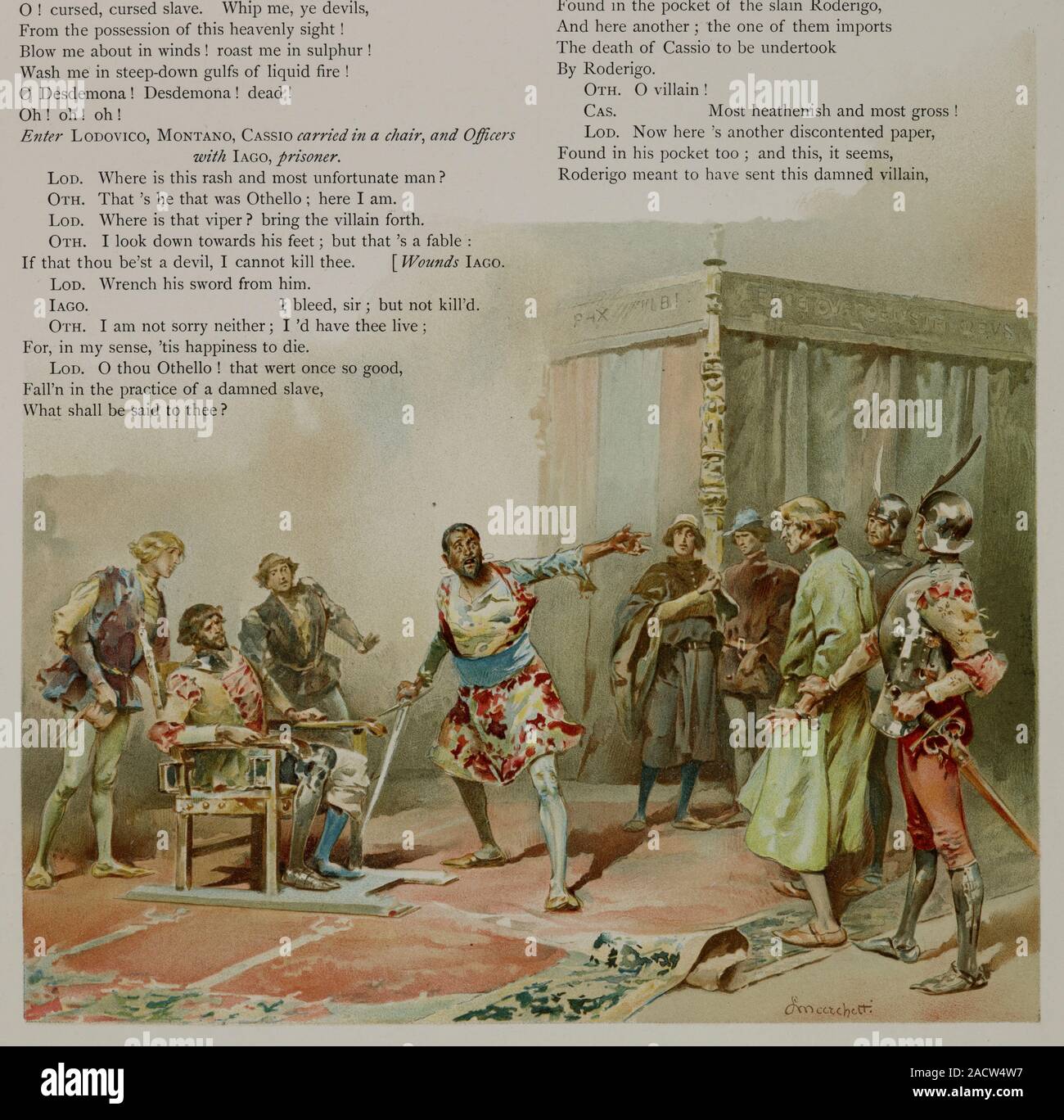 The last scene. Othello kills himself, and Iago is arrested, Author ...