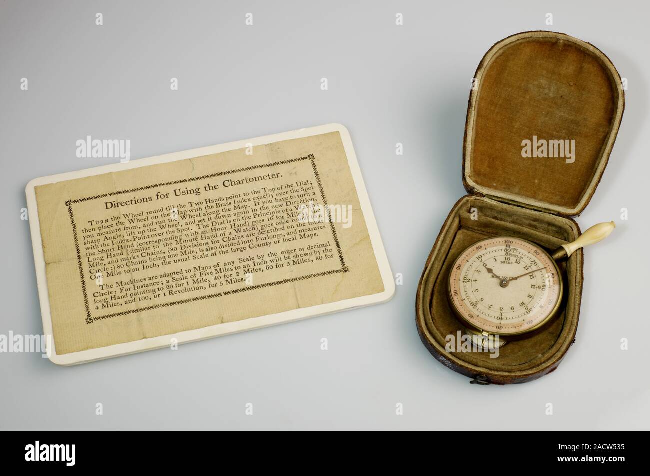 A Map meter a dial map measurer, unsigned, but attributed to one of the ...