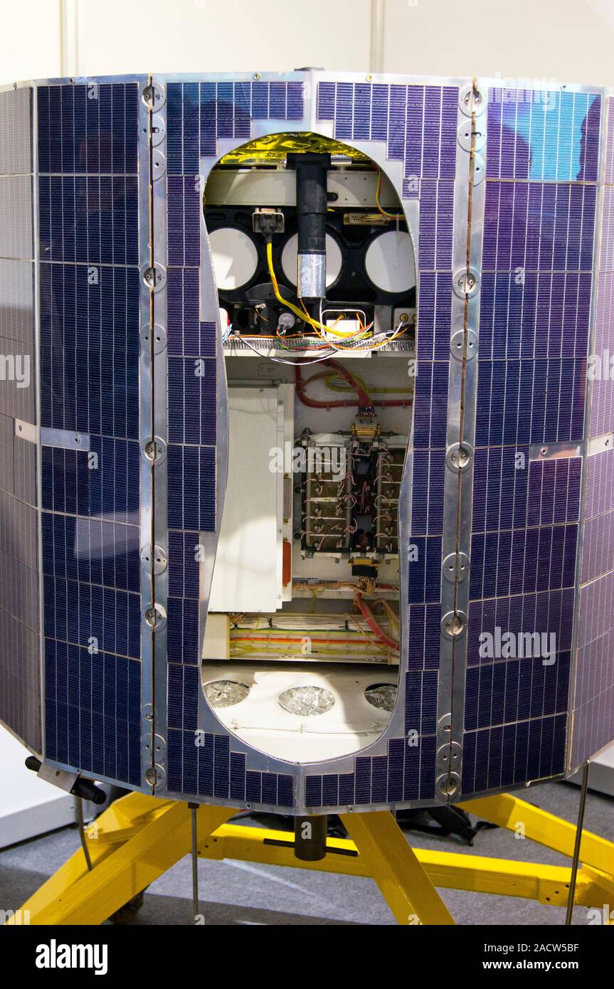 Ariel V X-ray satellite engineering model with cut-out solar panel ...