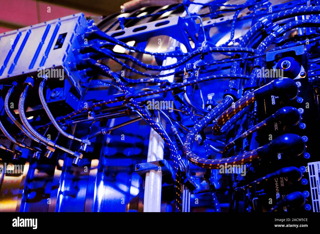 Aircraft engine electrical wiring loom (Rolls-Royce Trent 1000 ...