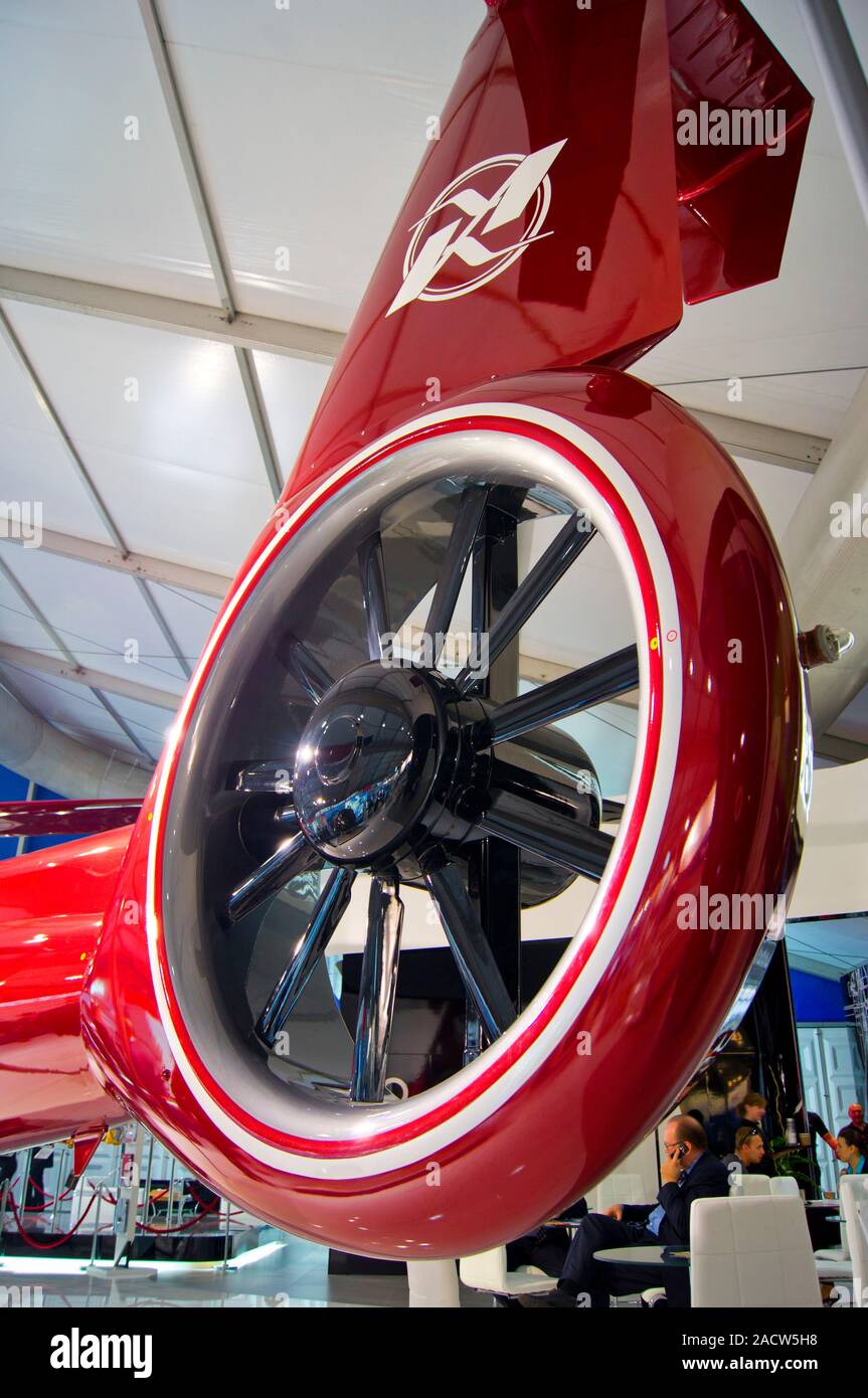 A ducted helicopter tail rotor, otherwise known as a fantail or ...