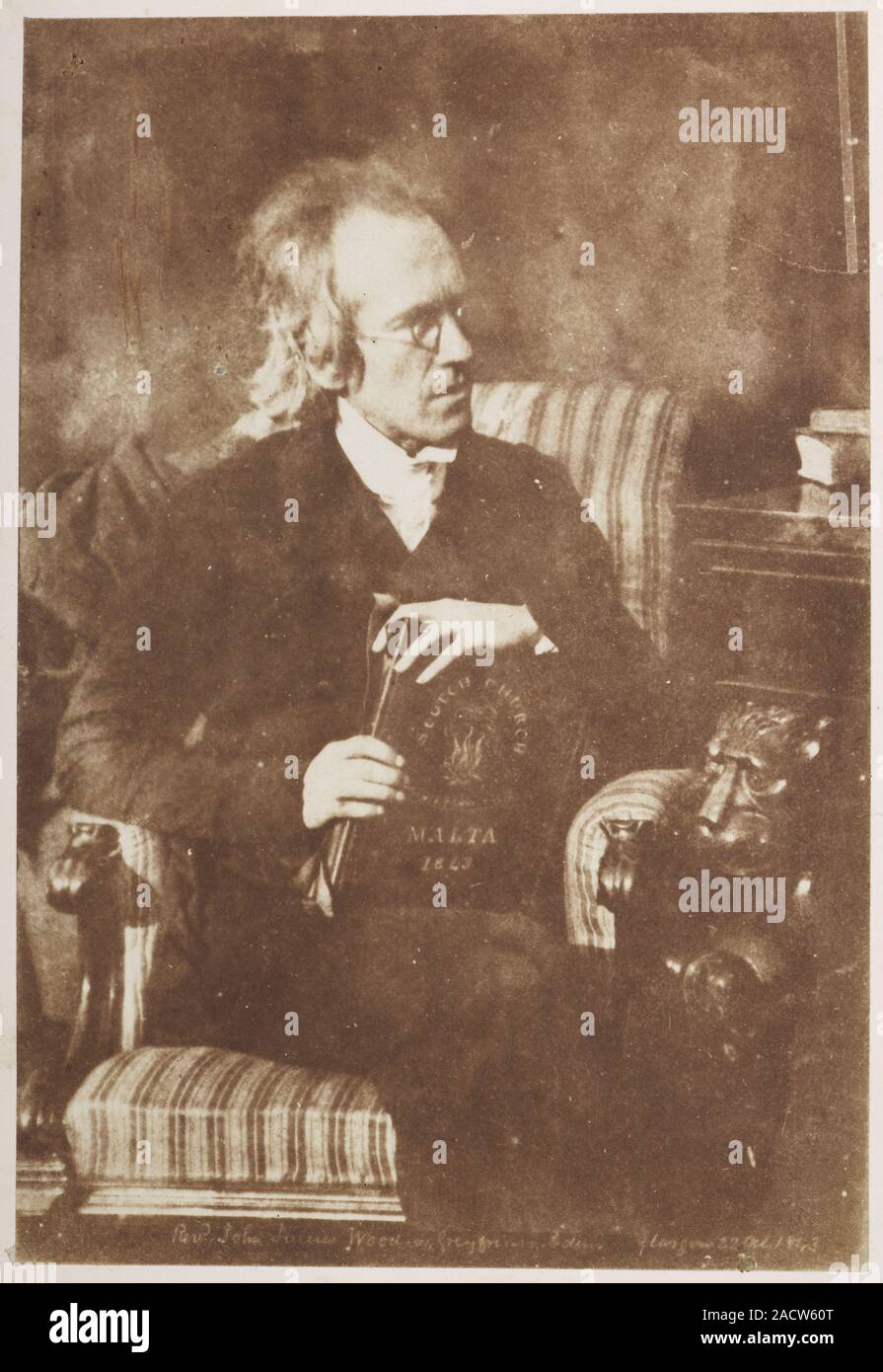 Dr Julius Wood. Three-quarter length seated portrait of the Rev. Dr ...