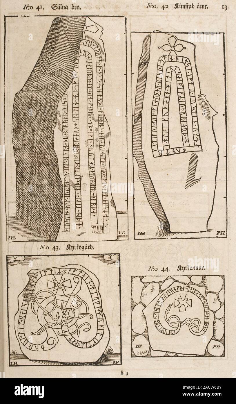 Illustration of carved stone, Inscriptions and carved characters, on ...