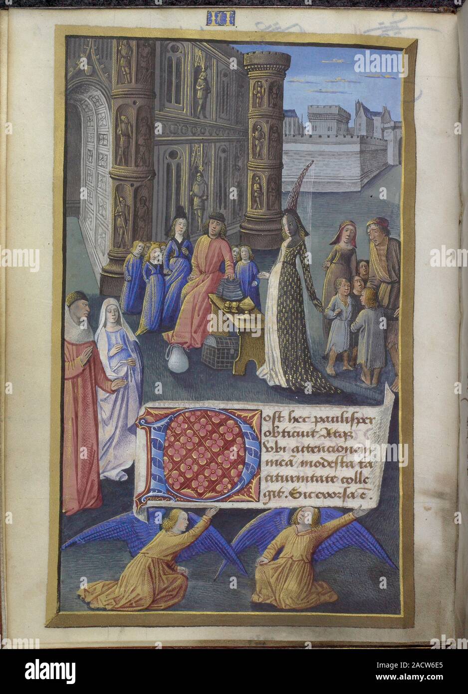 Philosophy describes to Boethius the nature of fortune. A lady and a ...