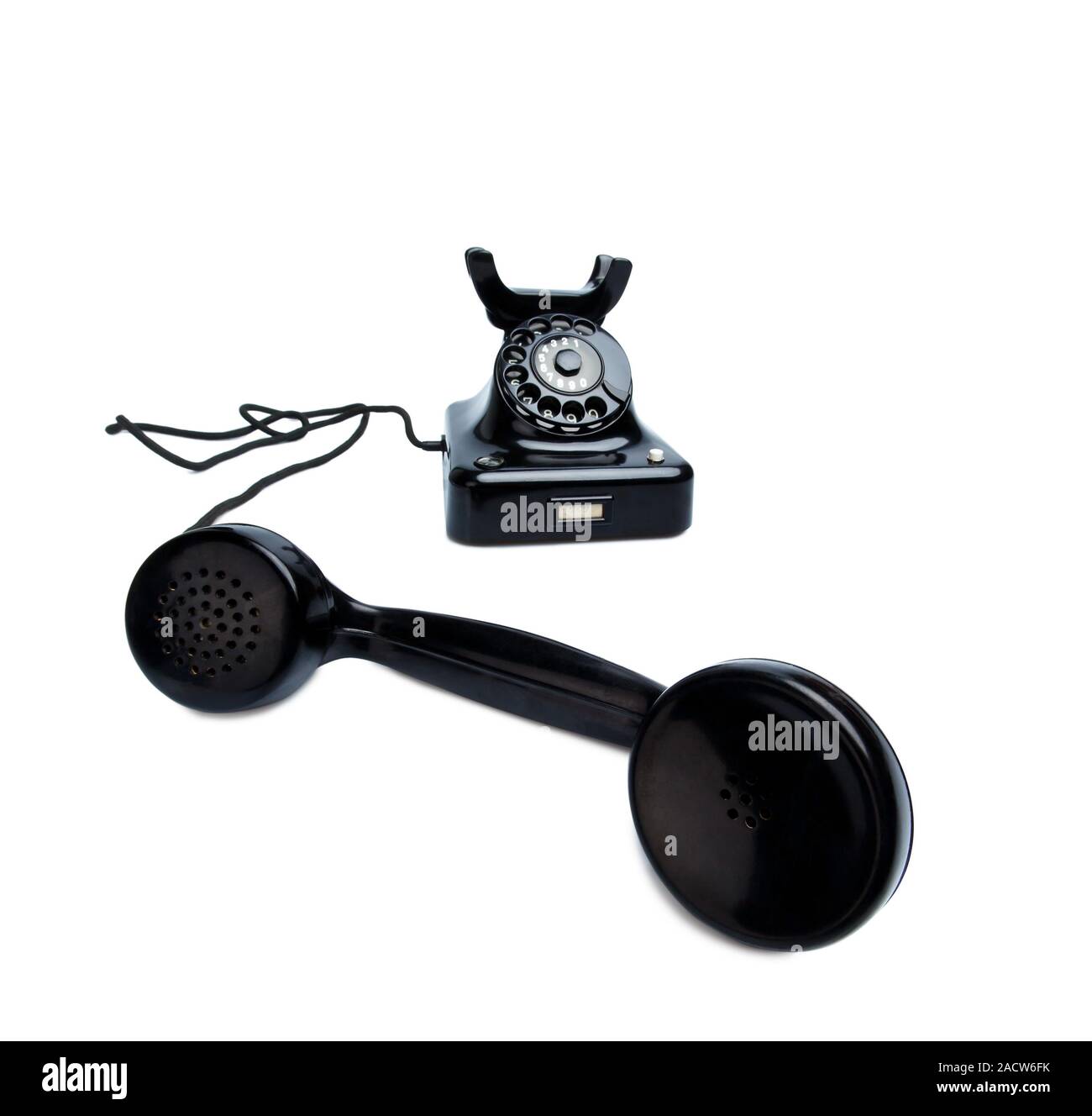 Antique old retro phone Stock Photo - Alamy