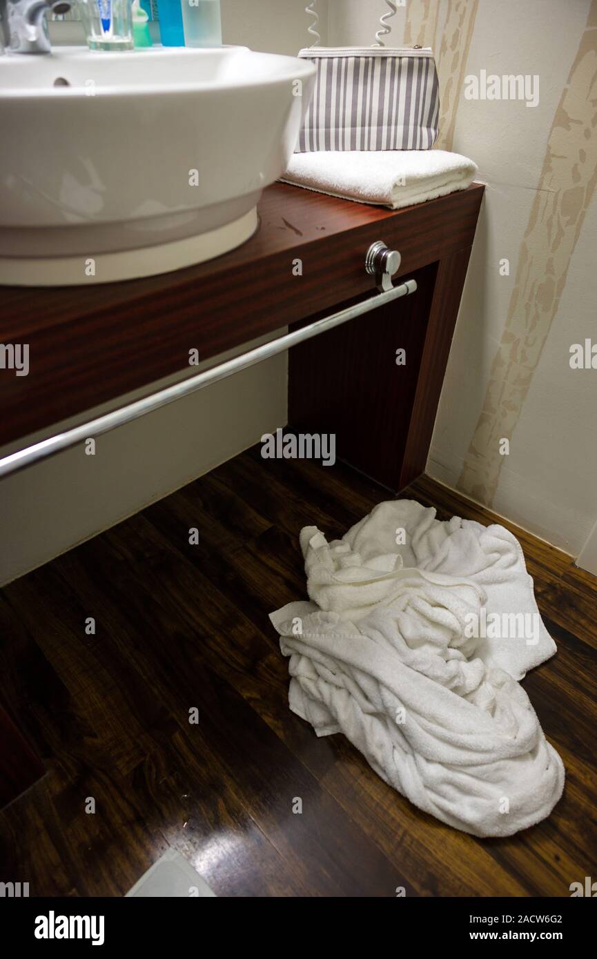 Change of towels in a hotel Stock Photo - Alamy