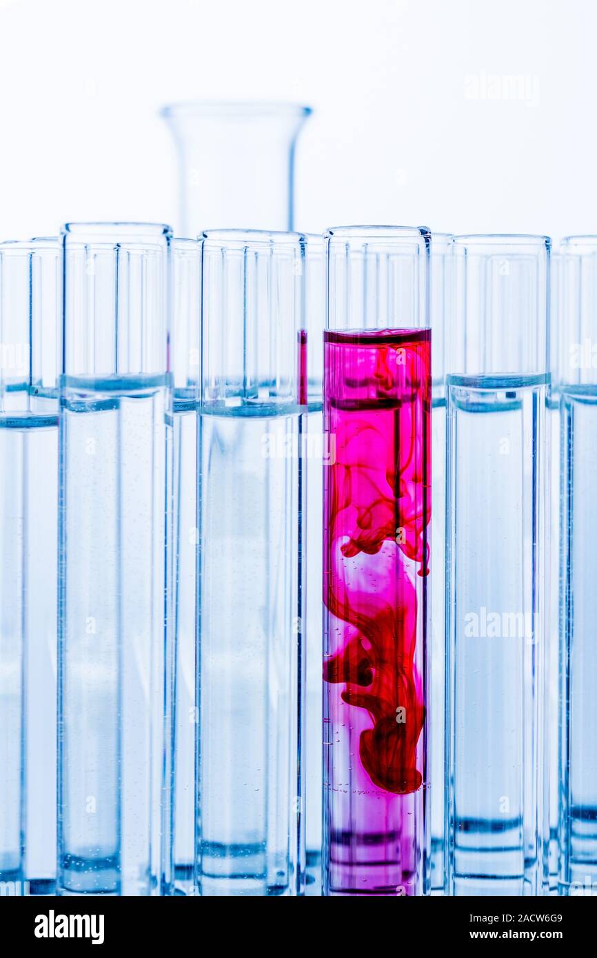 Laboratory glassware for testing in chemistry laboratory Stock Photo ...