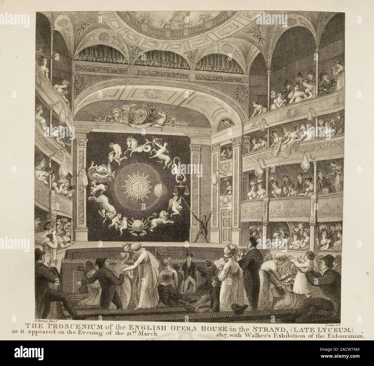 The English Opera House in the Strand. Lyceum theatre, Londina ...