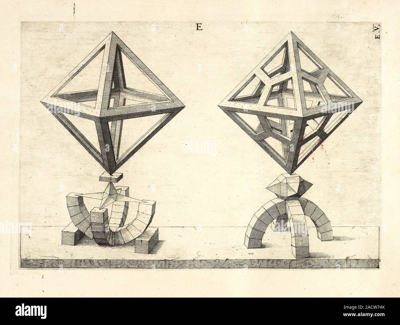 Illustration of sculpture. Pattern book, with objects and classical ...