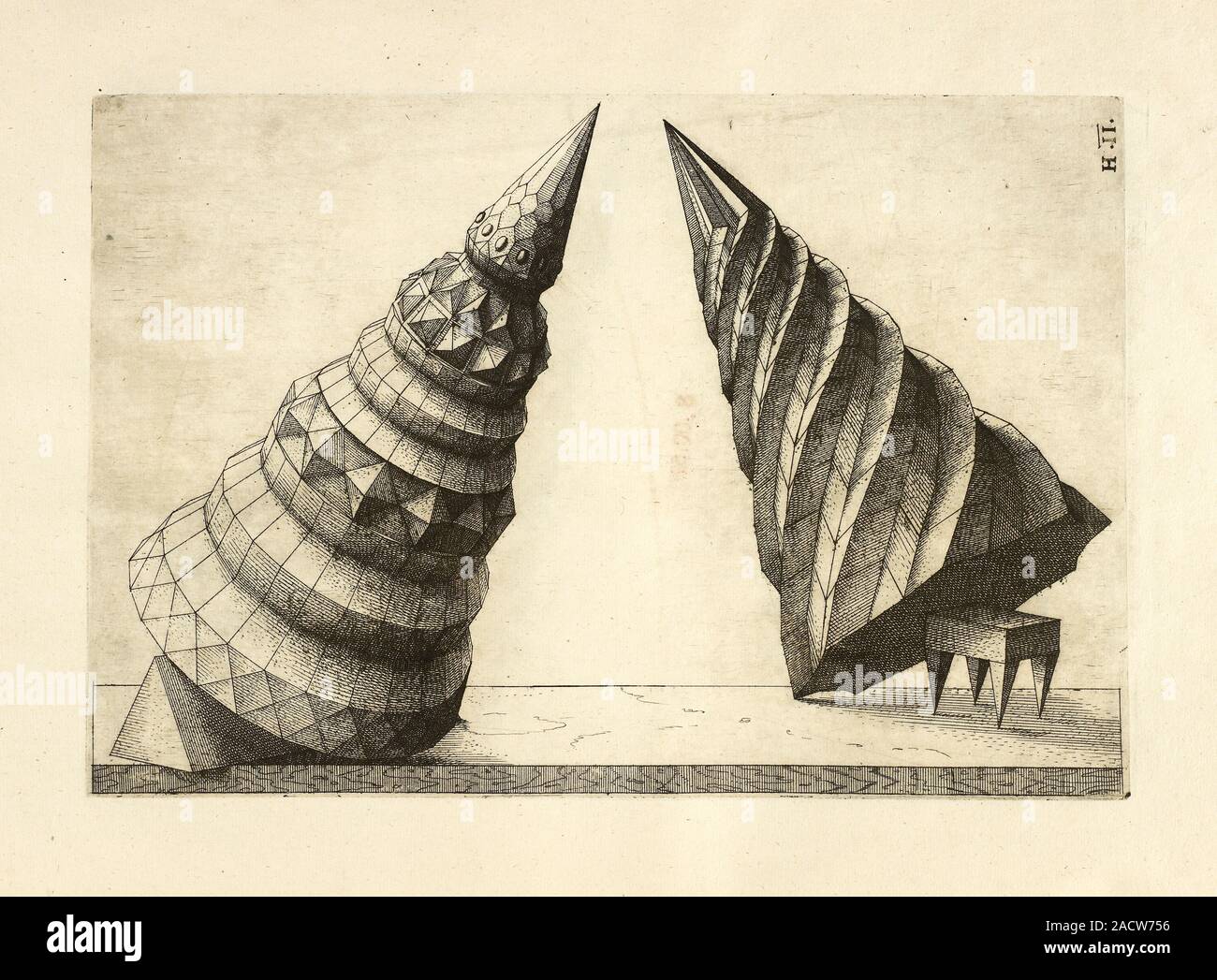 Illustration of sculpture. Pattern book, with objects and classical ...