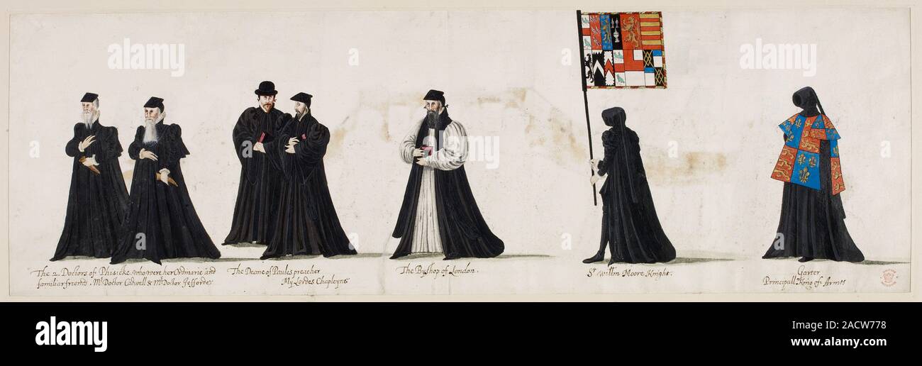 Funeral processions of prominent English figures in the 16th century ...
