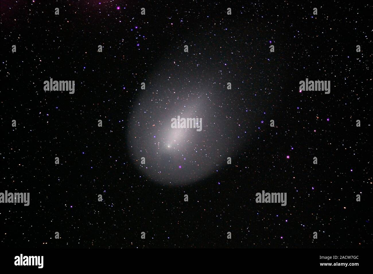 Comet Holmes (17P/Holmes). Optical image of the nucleus and diffuse ...
