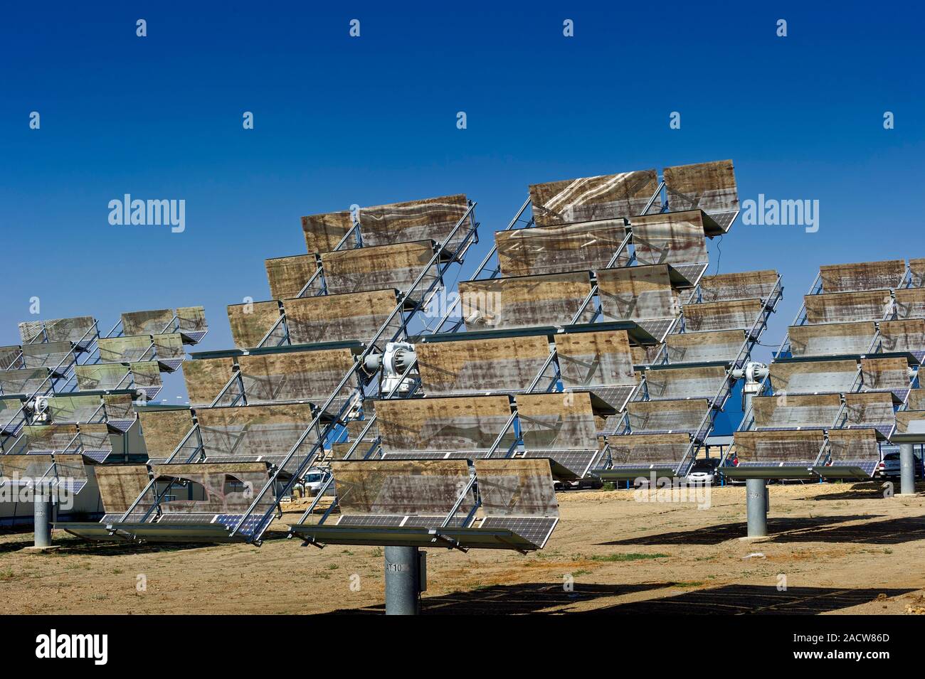 Photovoltaic Power Plant. Solar panel (photovoltaic) array at the ...