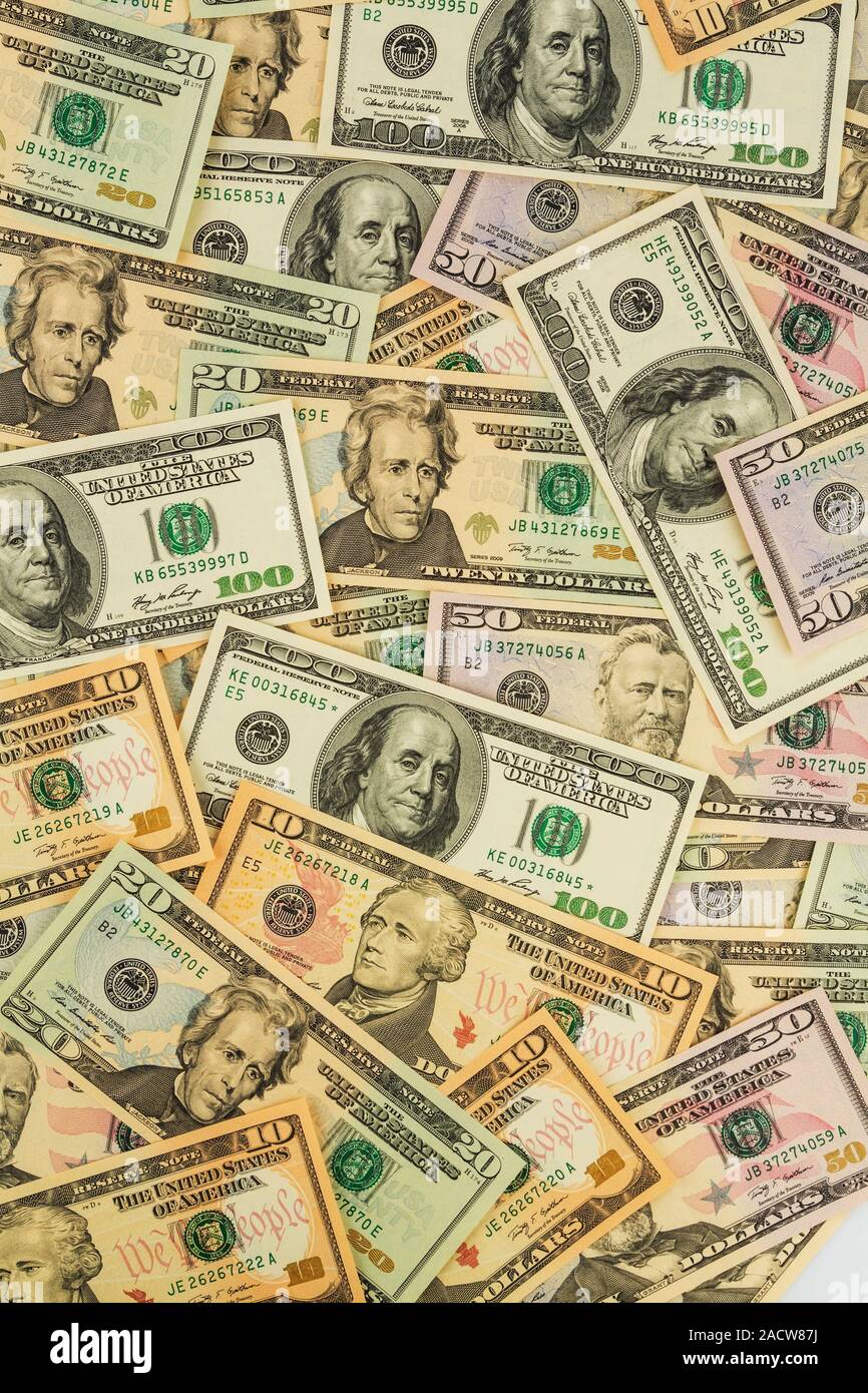 Many dollars banknotes Stock Photo - Alamy