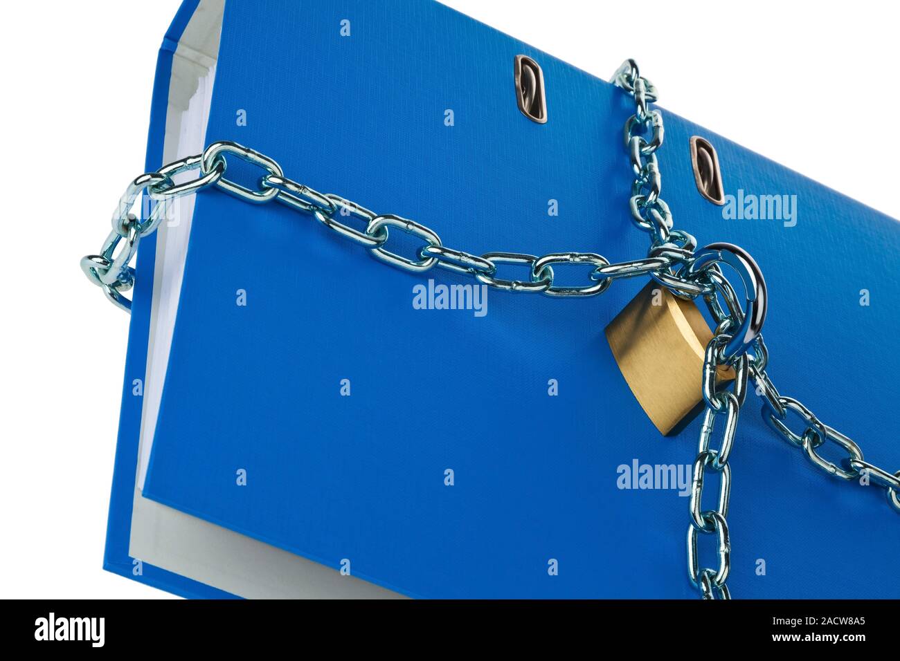 Files folder closed with chain Stock Photo - Alamy