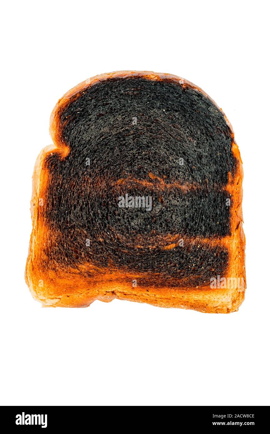 Burnt toast slices of bread Stock Photo - Alamy