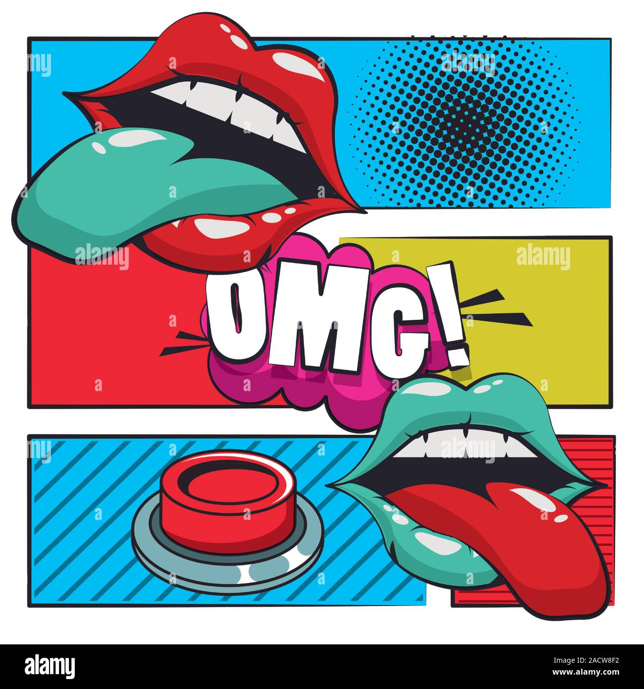 Hand to mouths Stock Vector Images - Alamy