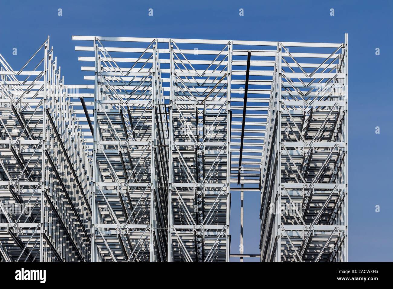 Construction of a shelf warehouse Stock Photo - Alamy