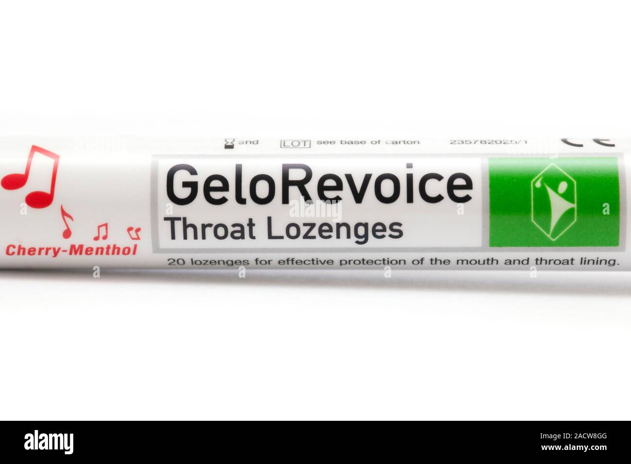Throat lozenges. Pack of GeloRevoice throat lozenges designed to ...