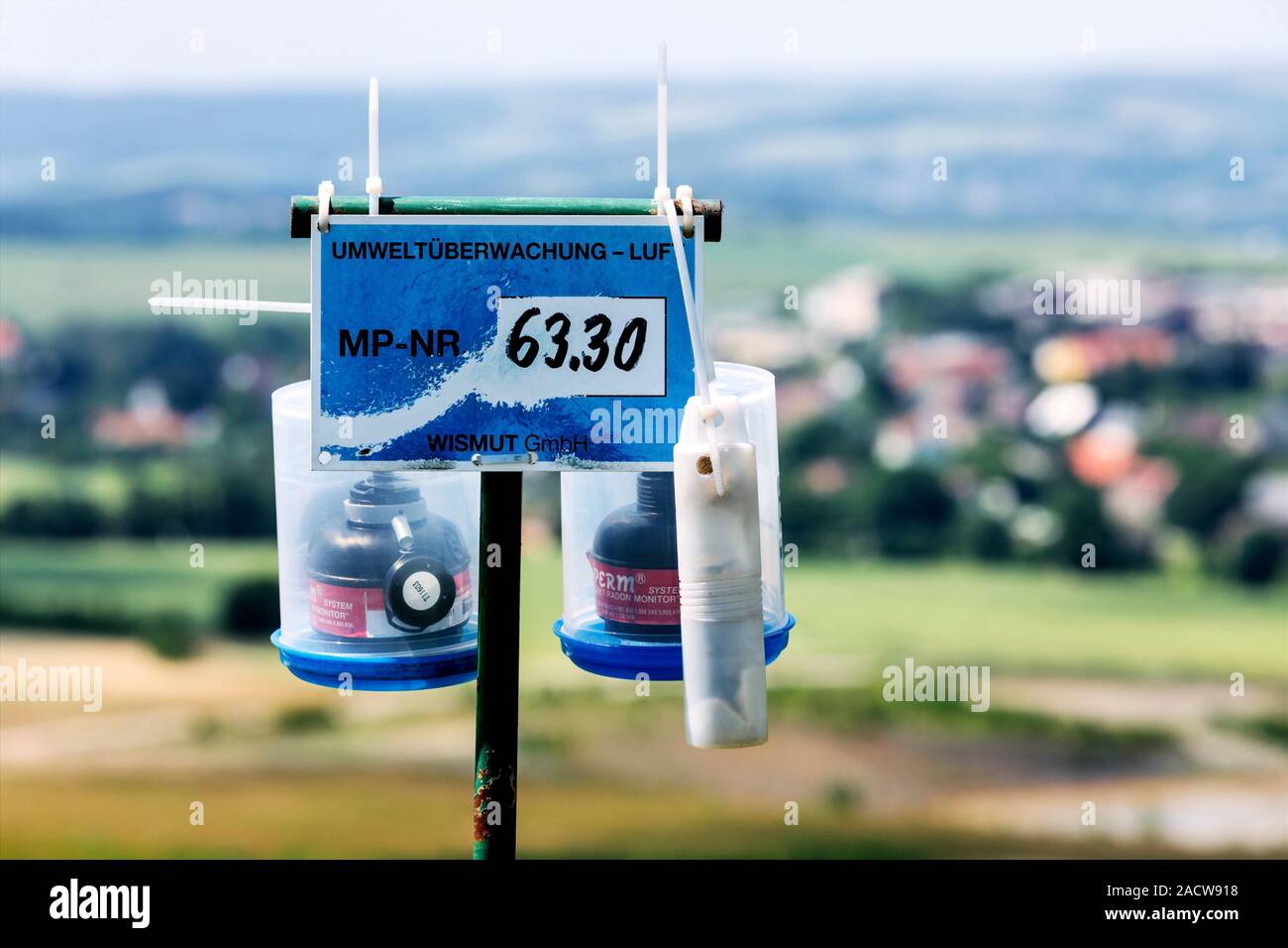 Radon monitoring equipment. Radon is a radioactive gas found in nature ...