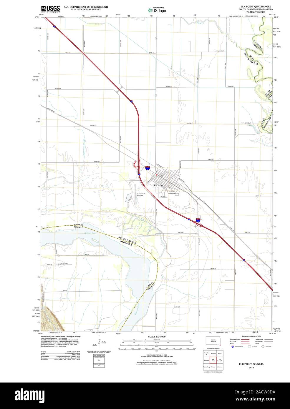 Map of elk point hi-res stock photography and images - Alamy
