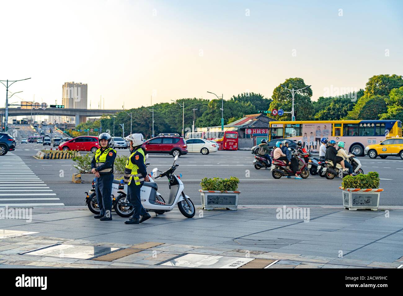 Taipei cityscape. View from the North Gate Station ( Cheng'en gate ...