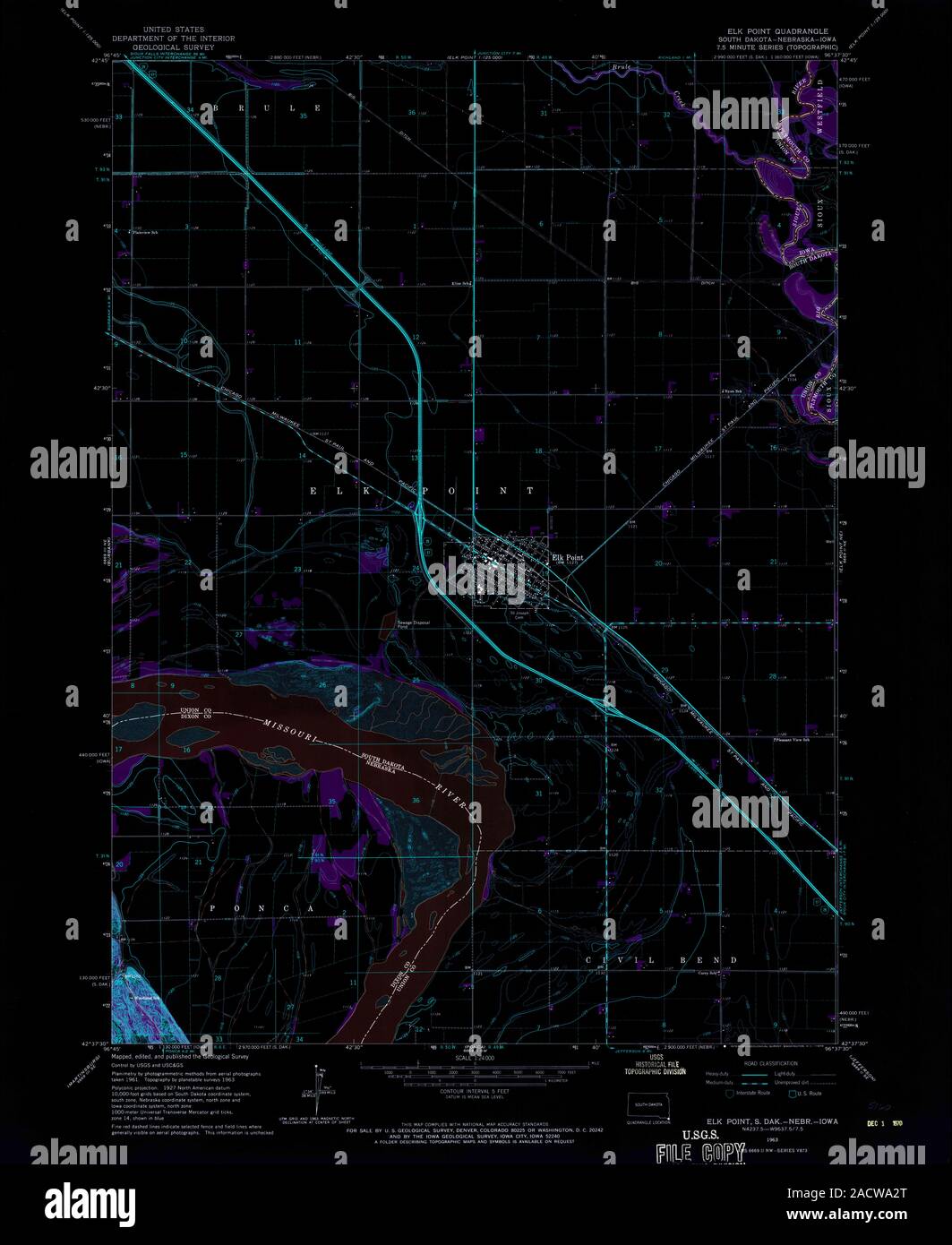 Map of elk point hi-res stock photography and images - Alamy