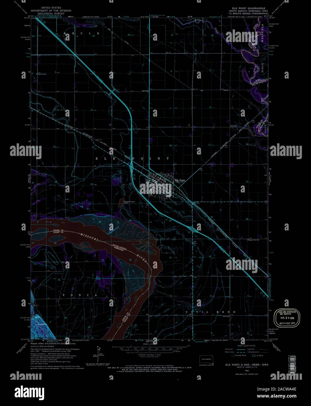 Map of elk point hi-res stock photography and images - Alamy