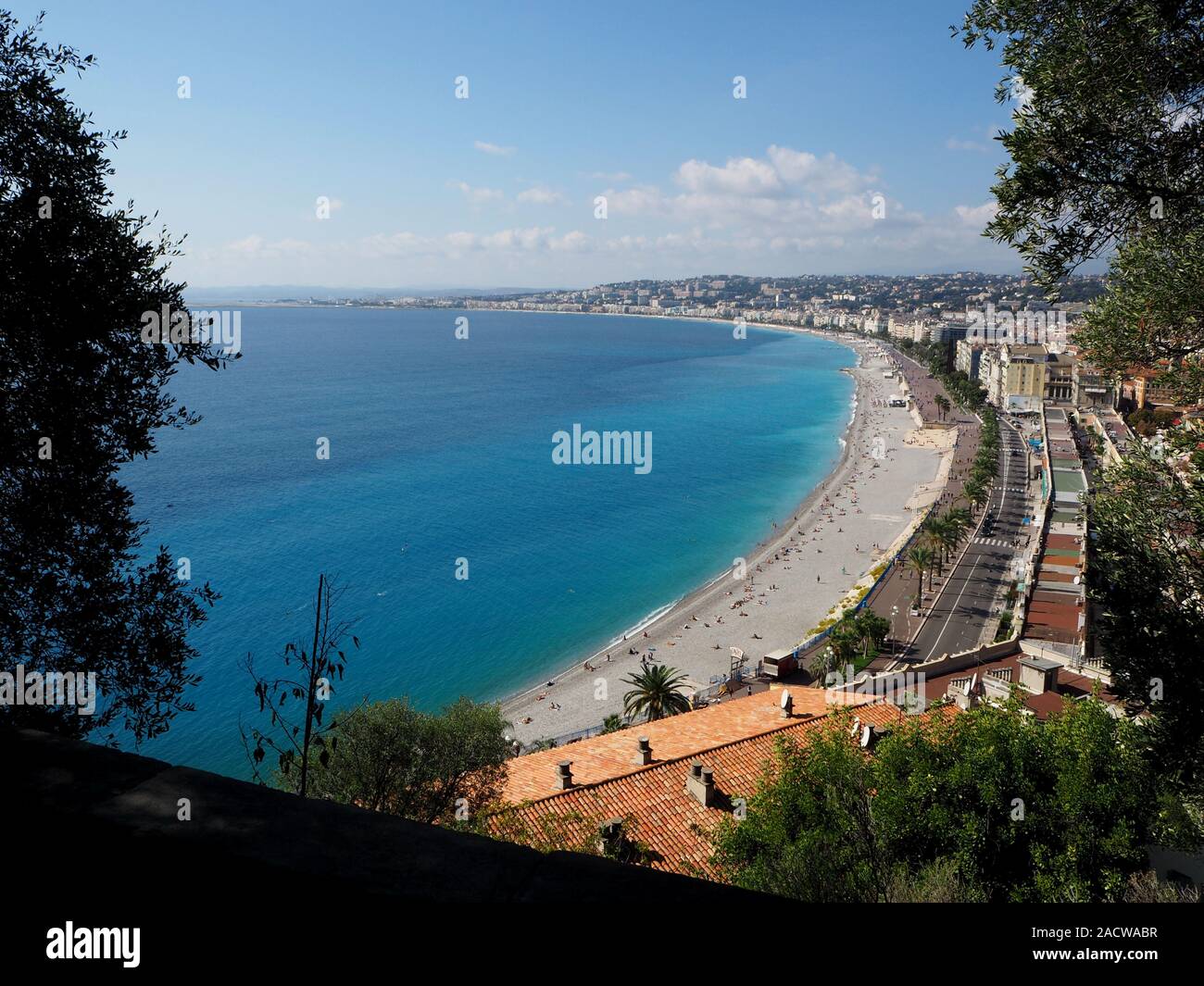 The promenade and the old town, Nice, France Stock Photo - Alamy