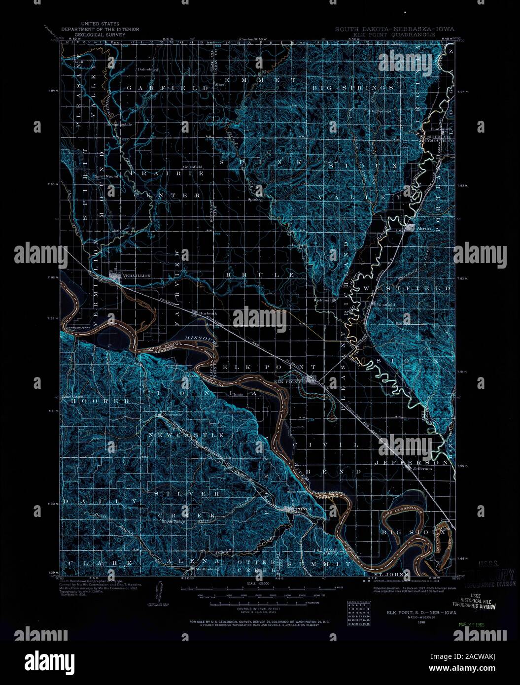 Map of elk point hi-res stock photography and images - Alamy