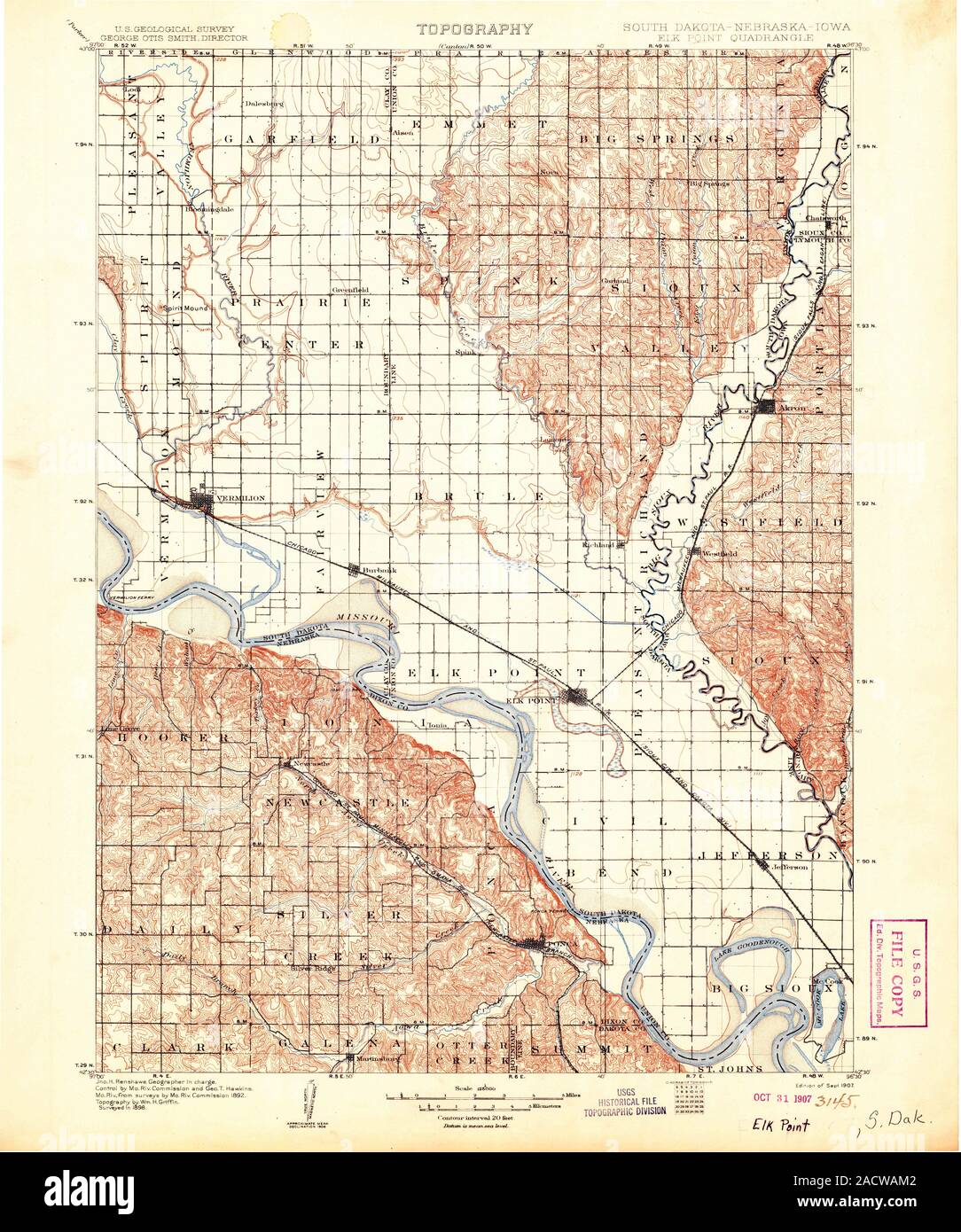 Map of elk point hi-res stock photography and images - Alamy