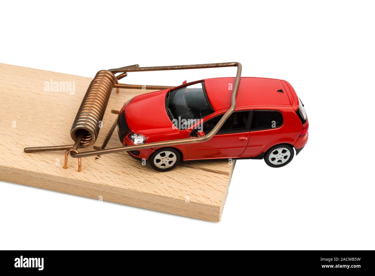 Model car in a mousetrap Stock Photo - Alamy