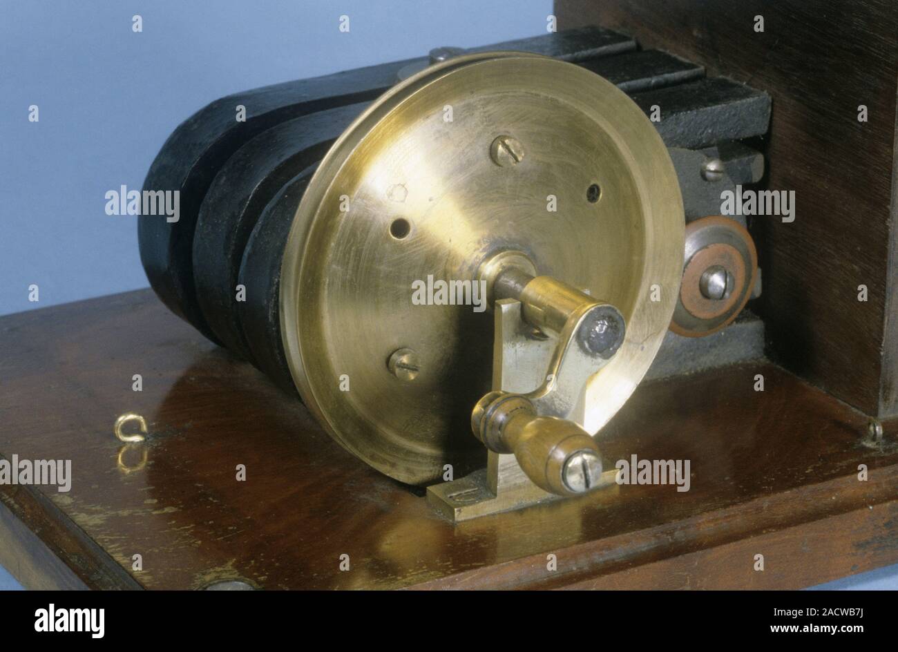 Scratch built electric generator device used for the demonstration of ...