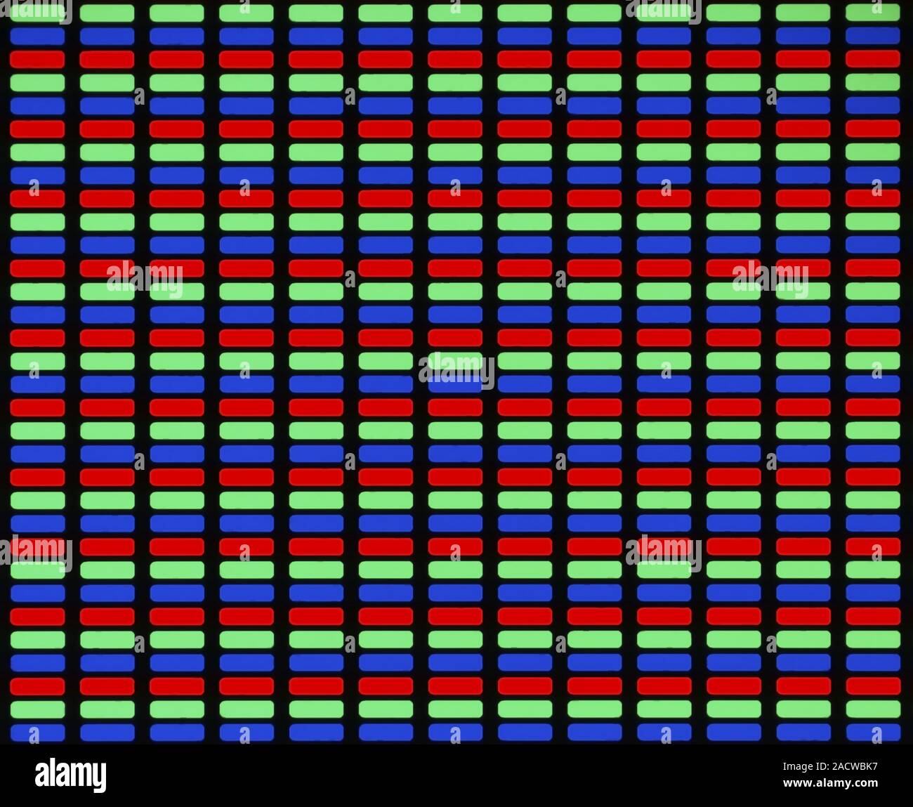TFT display. Macrophotograph of a thin-film-transistor liquid-crystal ...