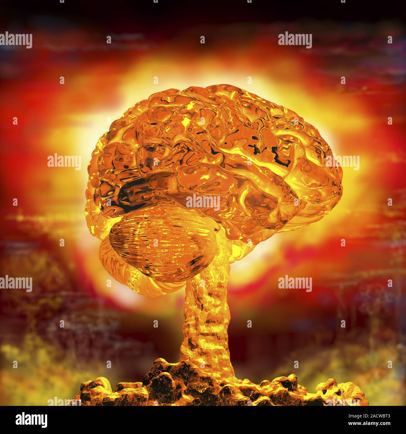 This image may not be used in educational posters Brain as atomic bomb ...