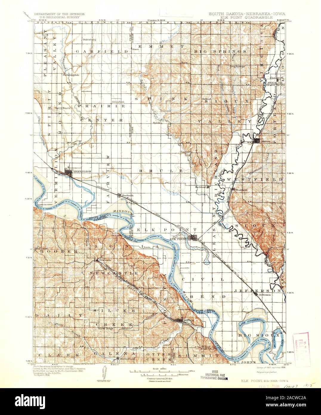 Map of elk point hi-res stock photography and images - Alamy