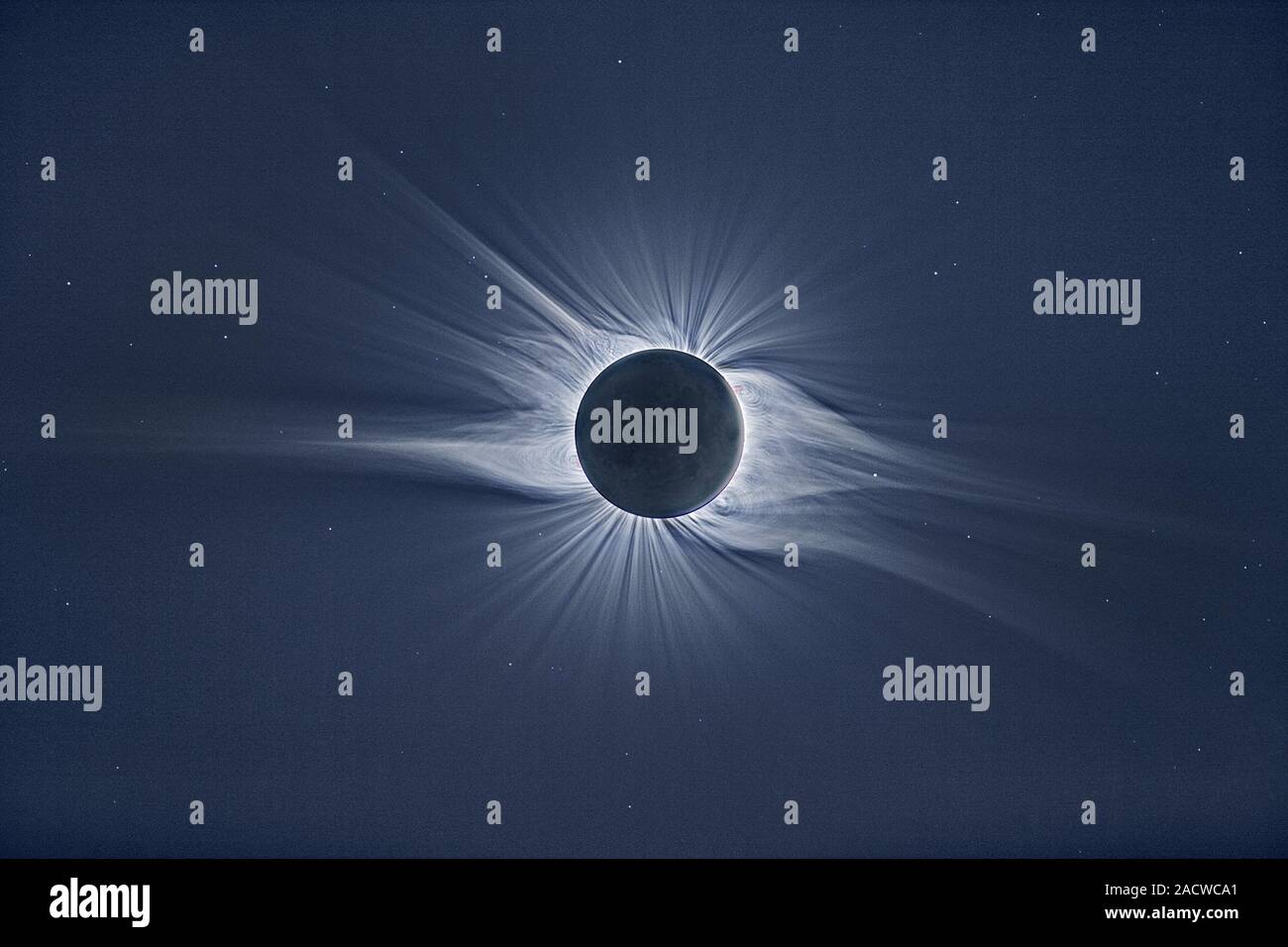 Total solar eclipse, composite image. Total solar eclipses occur when ...