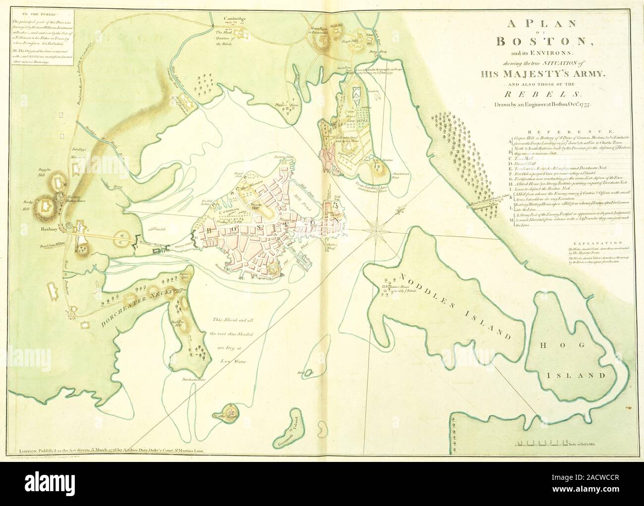 Boston and its Environs, Author William Faden, Illustrated by John ...