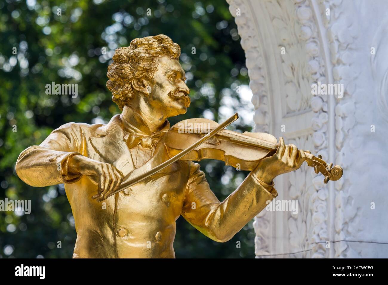 Austria, Vienna, Johann Strauss Monument Stock Photo - Alamy