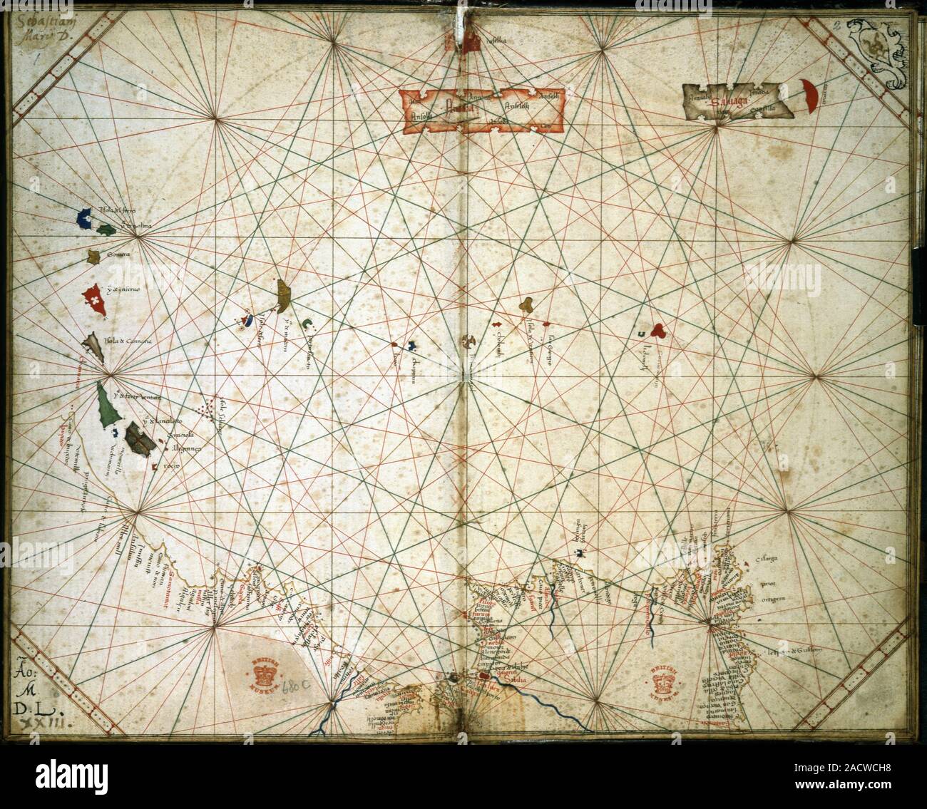 Chart of the Eastern Atlantic Whole chart Chart of the west coasts of ...