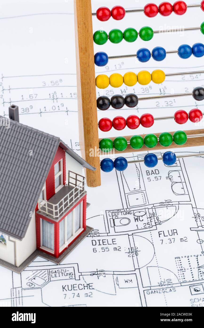 house, abacus, building plan Stock Photo - Alamy